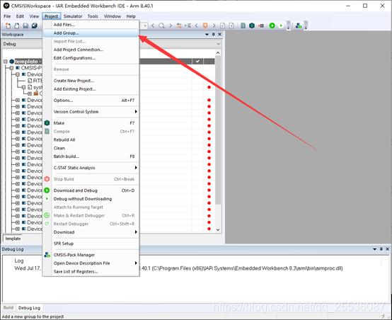 IAR(For STM32) 安装，配置，工程创建，下载，调试_iar cmsis pack-CSDN博客