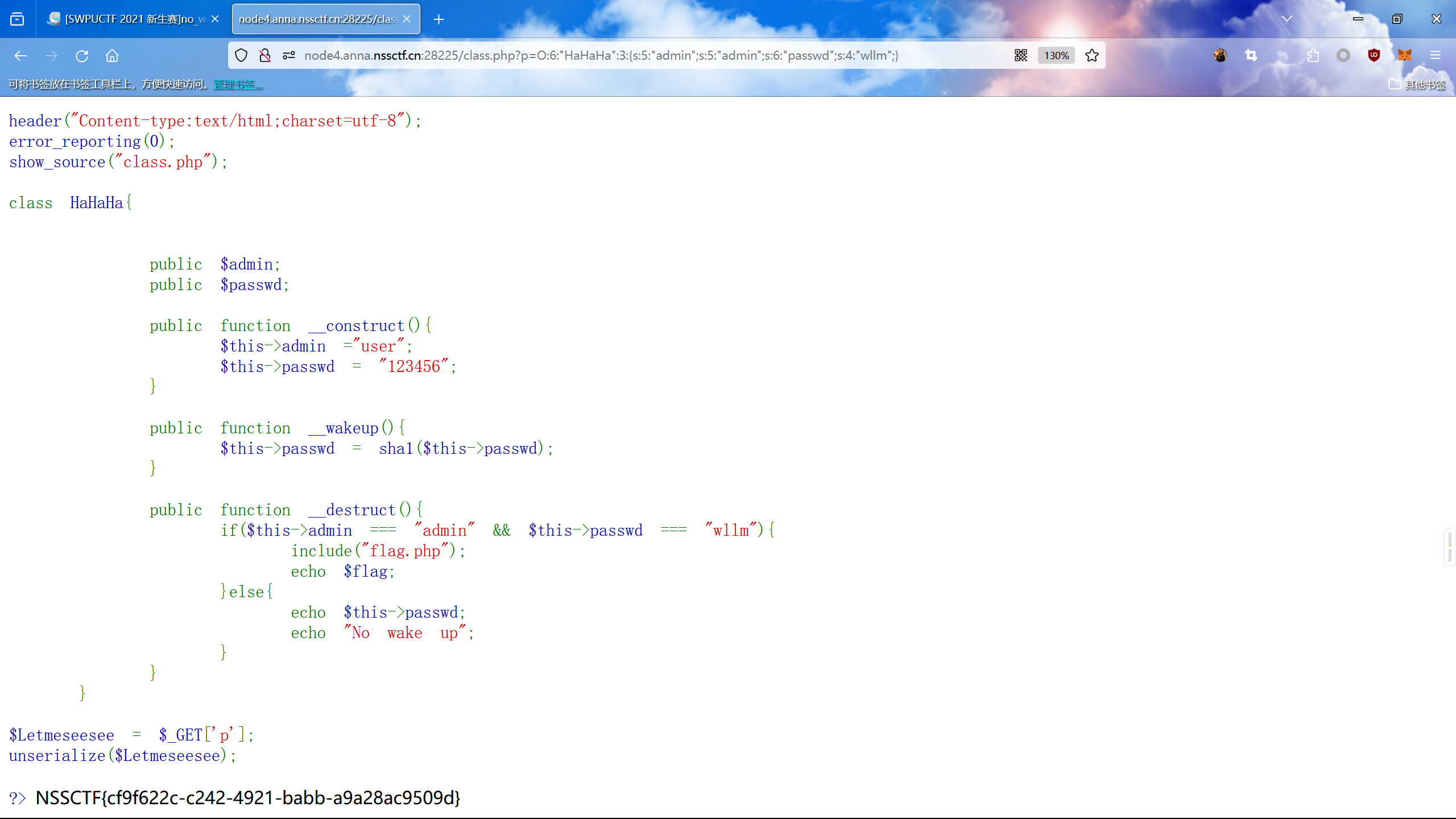 NSSCTF | [SWPUCTF 2021 新生赛]no_wakeup_nssctf wakeup-CSDN博客