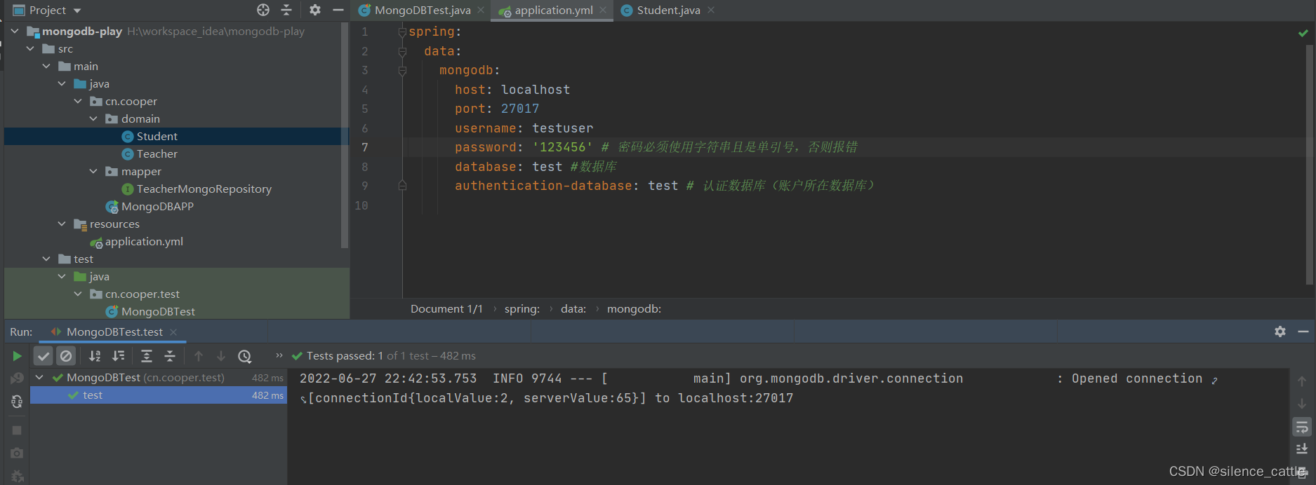 Spring Boot环境，MongoDB连接认证报错_exception authenticating mongocredential{mechanism-CSDN博客