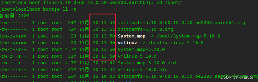 ARM64 FT2000+ openEuler release 22.03 LTS 手动编译自带的内核 linux-5.10.0-60.18 ...