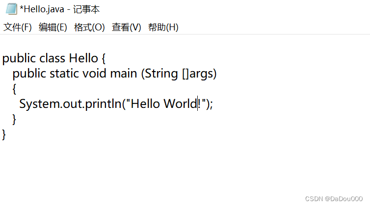 java 输出Hello World_hellojava代码-CSDN博客