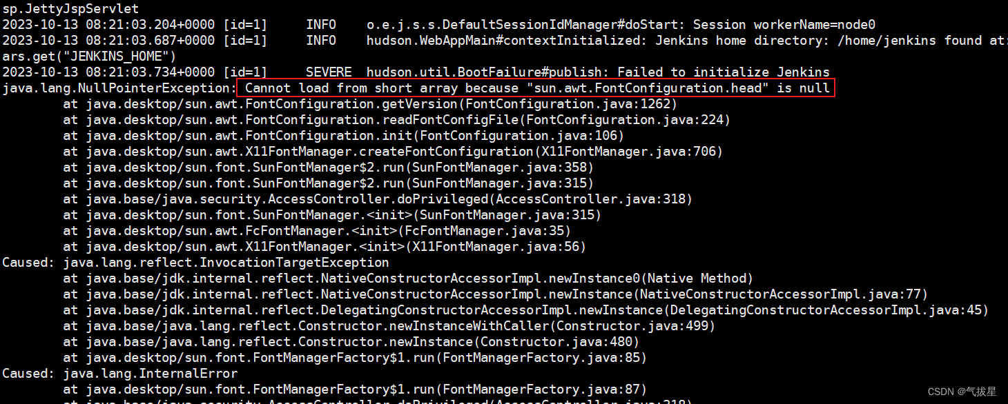 自定义jenkins镜像提示FontConfiguration.head错误_jenkins fontconfig-CSDN博客