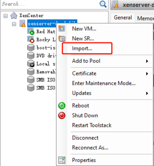 XenCenter 2024 导入虚拟机_xcp-ng 能导入vm吗-CSDN博客