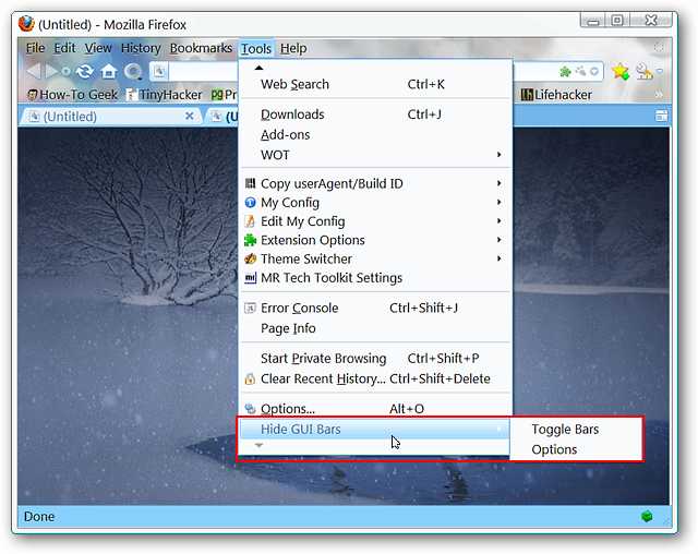 firefox 隐藏标题栏_在Firefox中隐藏部分或全部GUI栏-CSDN博客