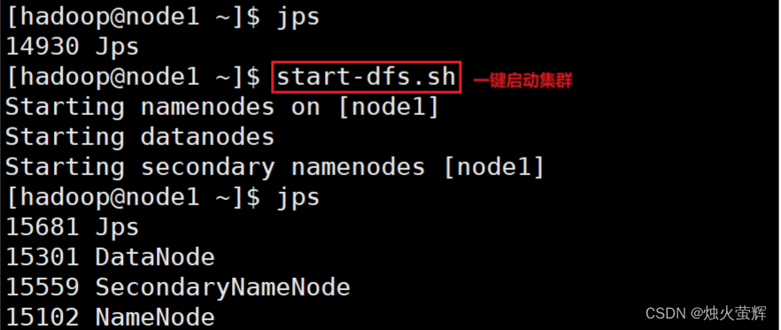 「大数据-2.1」HDFS集群启停命令_hdfs启动-CSDN博客