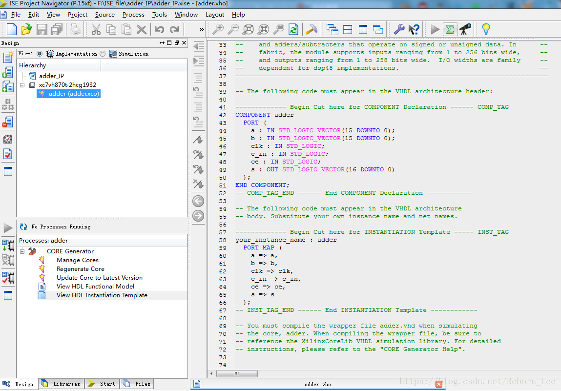 使用ISE创建IP核（以加法器的IP核建立为例）_ise ip核-CSDN博客