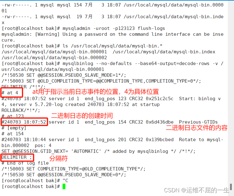 Mysql数据库日志管理备份 Csdn博客