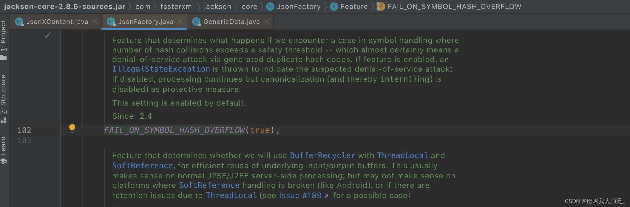 Could not initialize class org.elasticsearch.common.xcontent.json.JsonXContent_could not ...