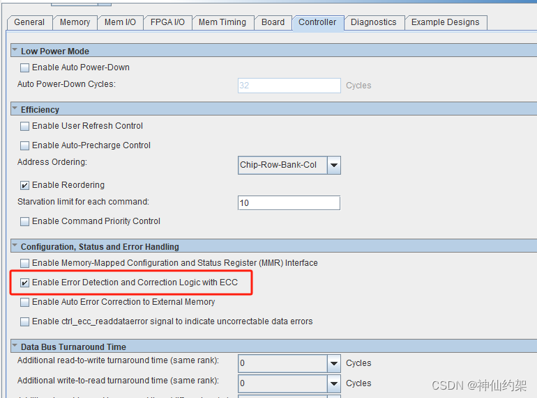【接口开发】Altera FPGA（cyclone10） DDR接口使用的一些心得（Data width must be of power of two and between 8 and ...