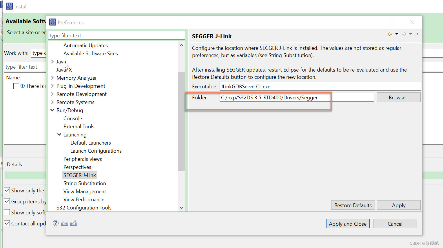 S32K3 工具篇2：如何在S32DS中使用Segger JLINK下载_s32ds jlink-CSDN博客