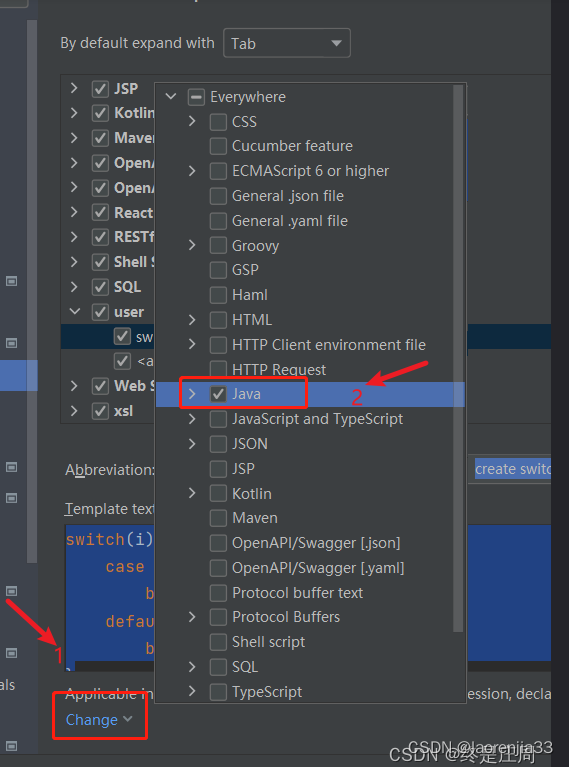 IDEA设置switch/case代码块自动补齐_idea switch case-CSDN博客