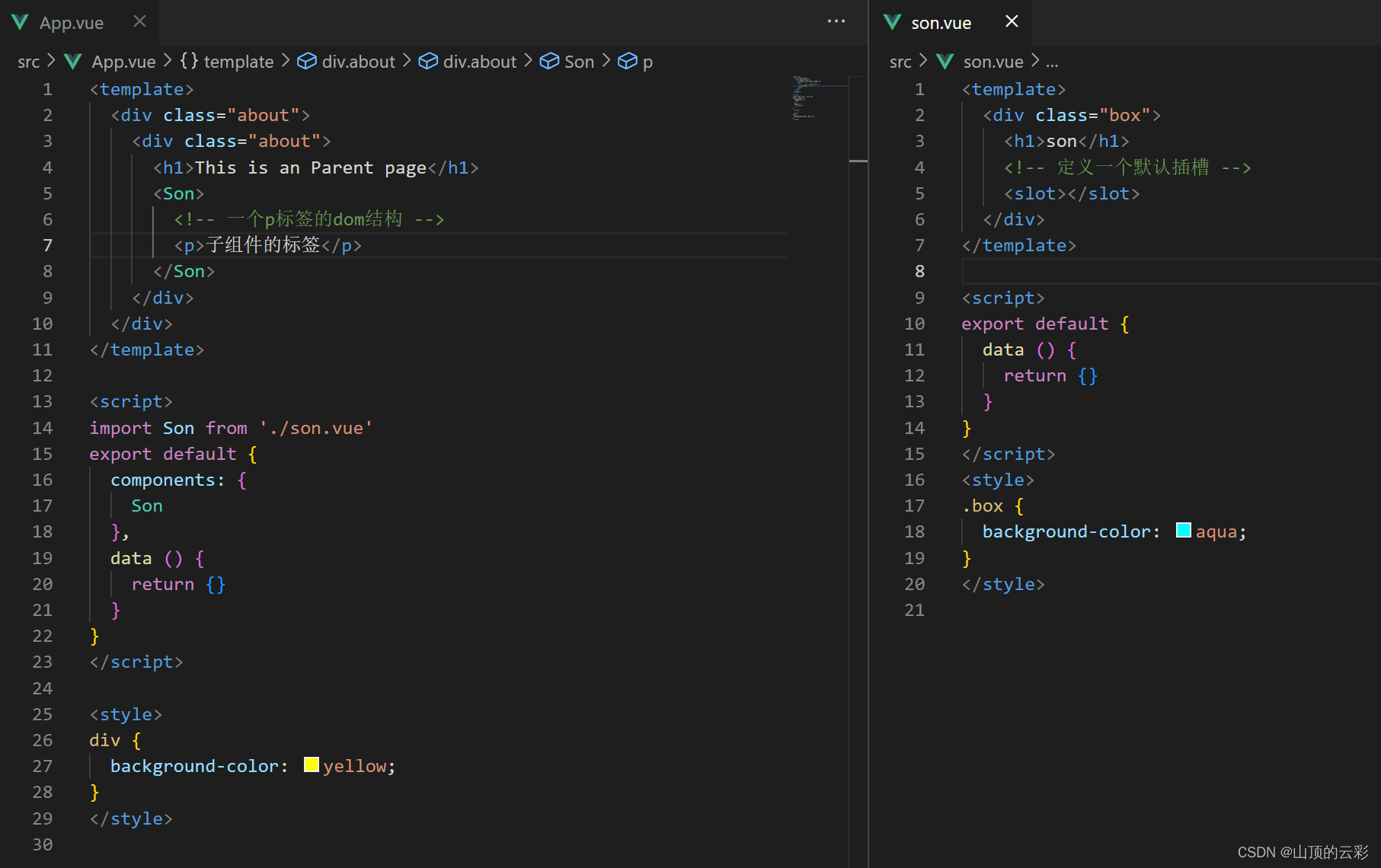 Vue 插槽（slot）详细介绍_介绍一下vue插槽-CSDN博客