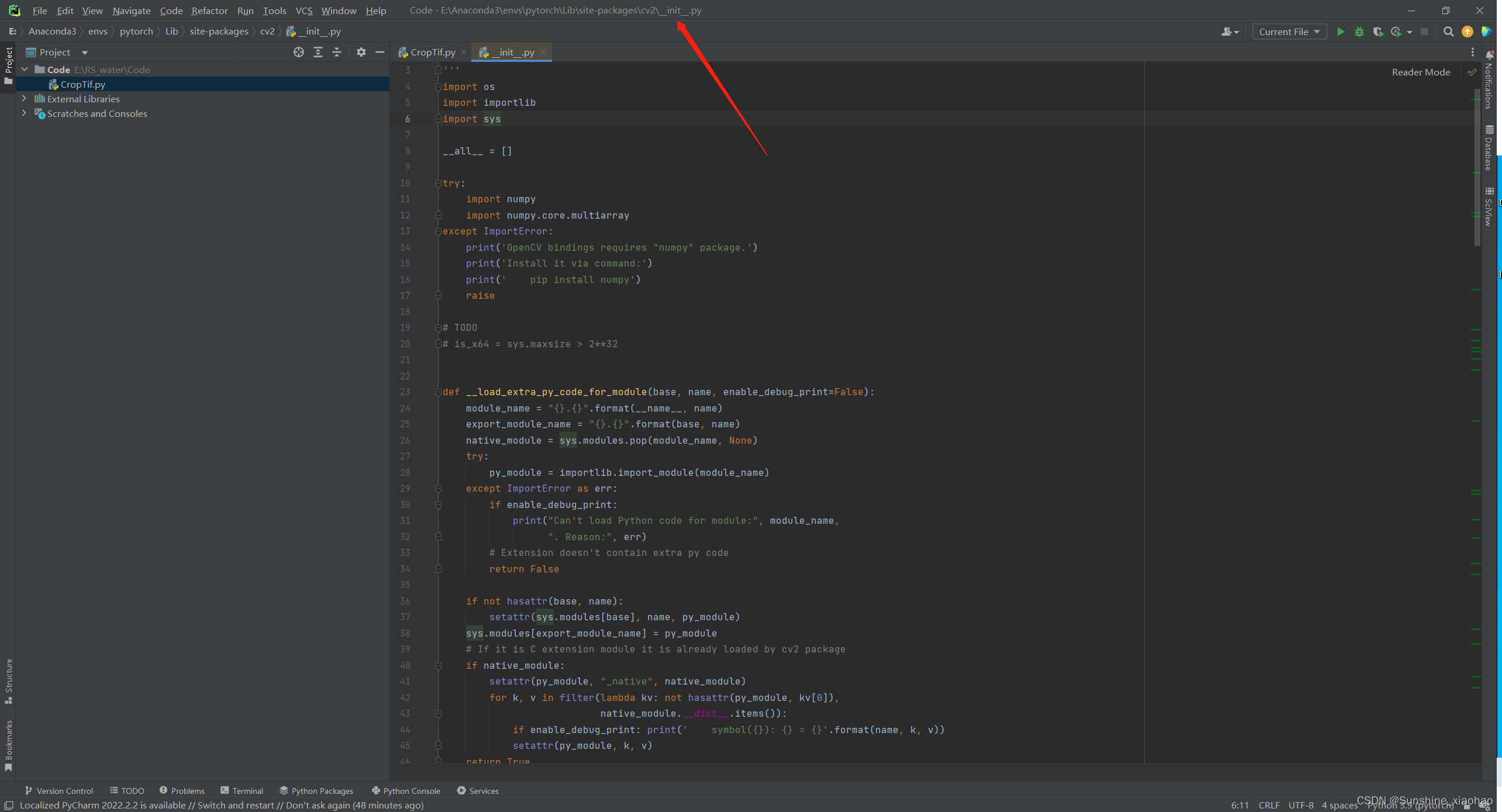 解决 Pycharm 中 cv2(opencv-python) 没有代码提示的问题_python cv2 没有提示-CSDN博客
