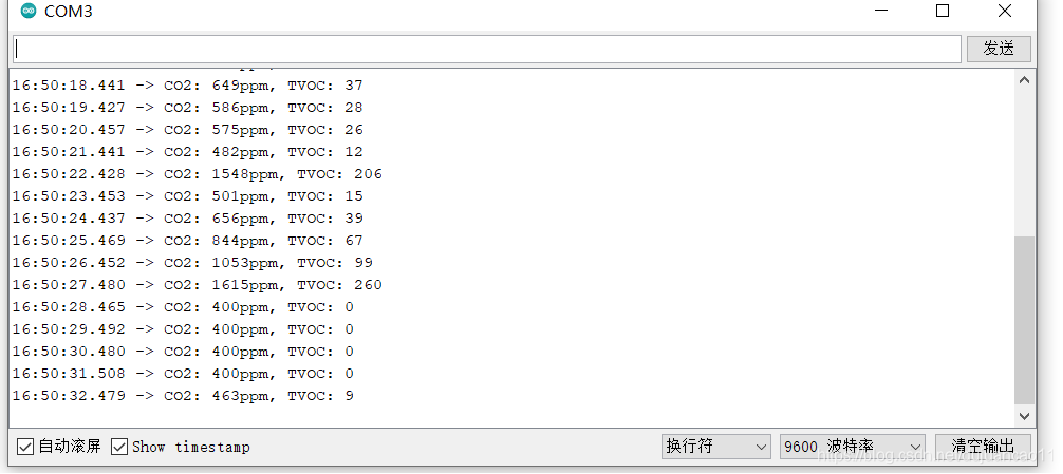 二氧化碳传感器ccs811（arduino实现）、以及ros和arduino通信_stm32获取ccs811-CSDN博客