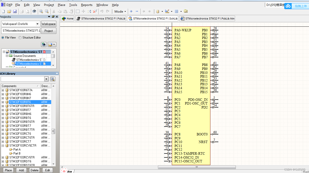 STM32 F1 F4系列AD09 AD10 AD18 AD19集成库原理图库+PCB封装库文件_stm32pcb封装库-CSDN博客