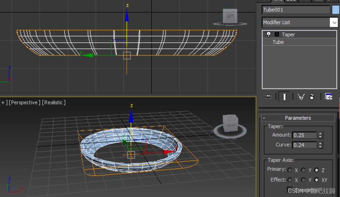 3ds Max Taper、Twist和Bend的运用——点心的制作_max比bend更好用的工具-CSDN博客