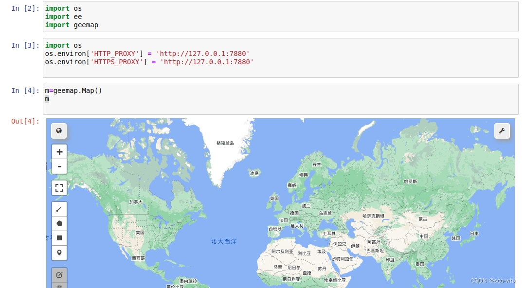 使用Anaconda及jupyter notebook 连接使用GEE_jupyter调用gee-CSDN博客