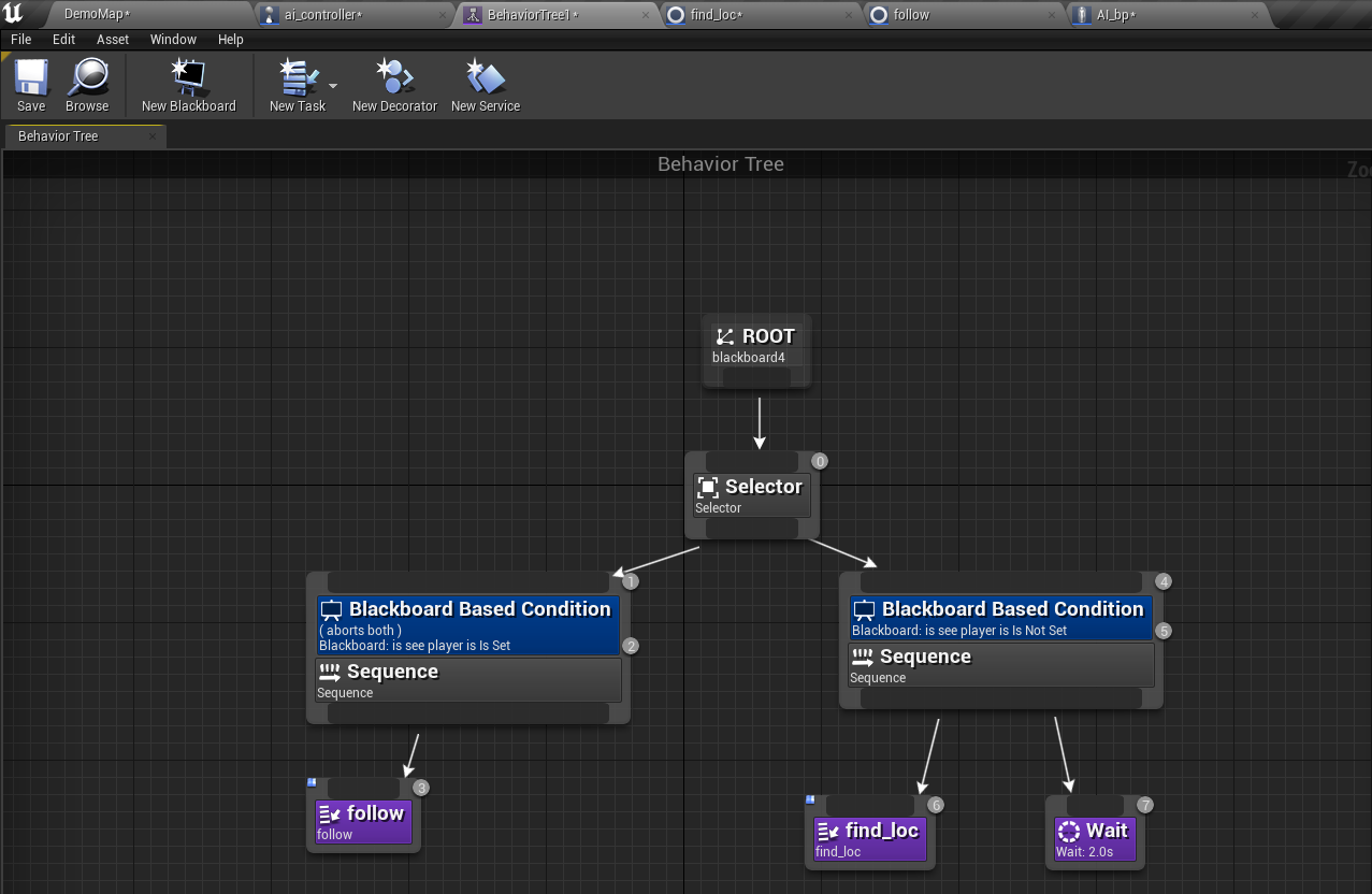 UE4 AI行为树笔记()_ue4 blackboard-CSDN博客