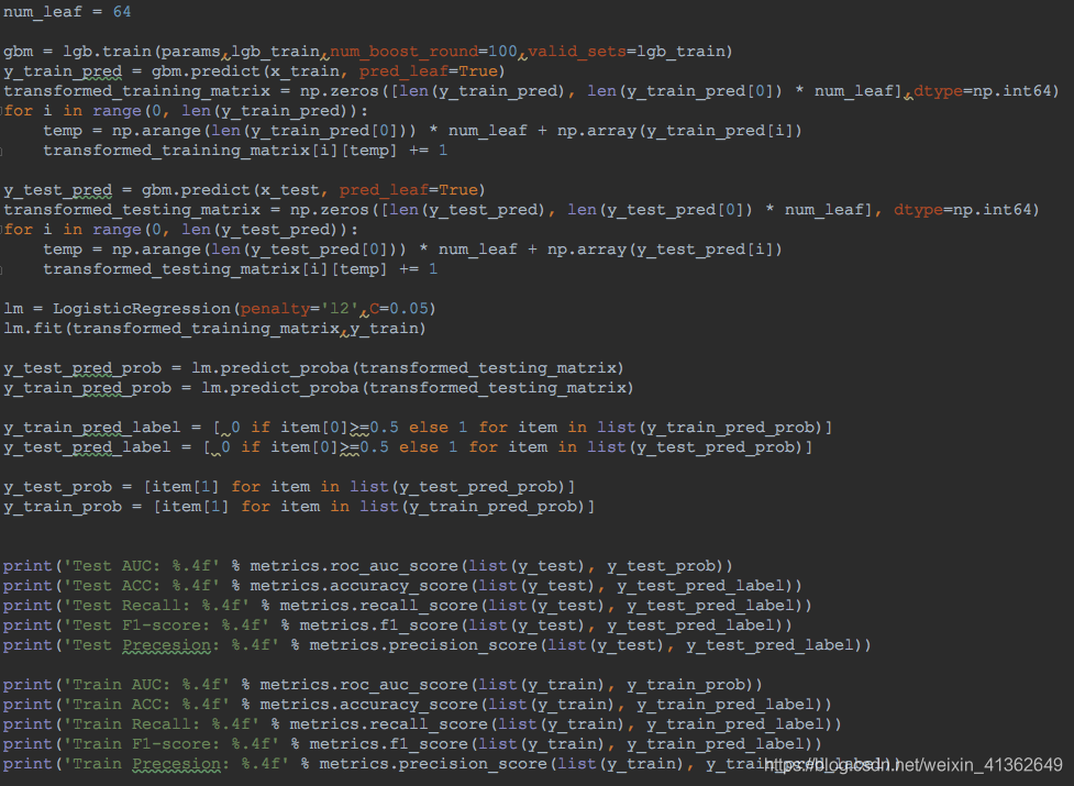 GBDT+LR模型融合详解-CSDN博客