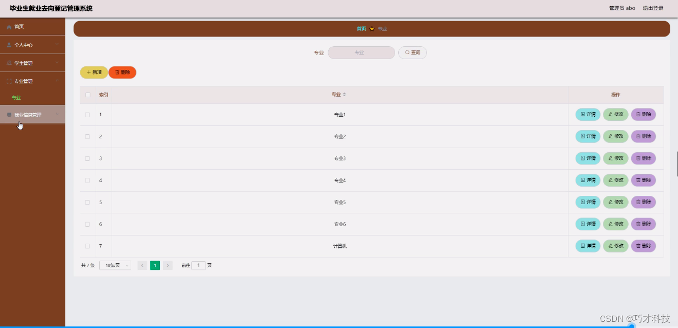 Java毕业设计毕业生就业去向登记管理系统（附源码、数据库）java毕业生登记表窗体代码运行结果 Csdn博客