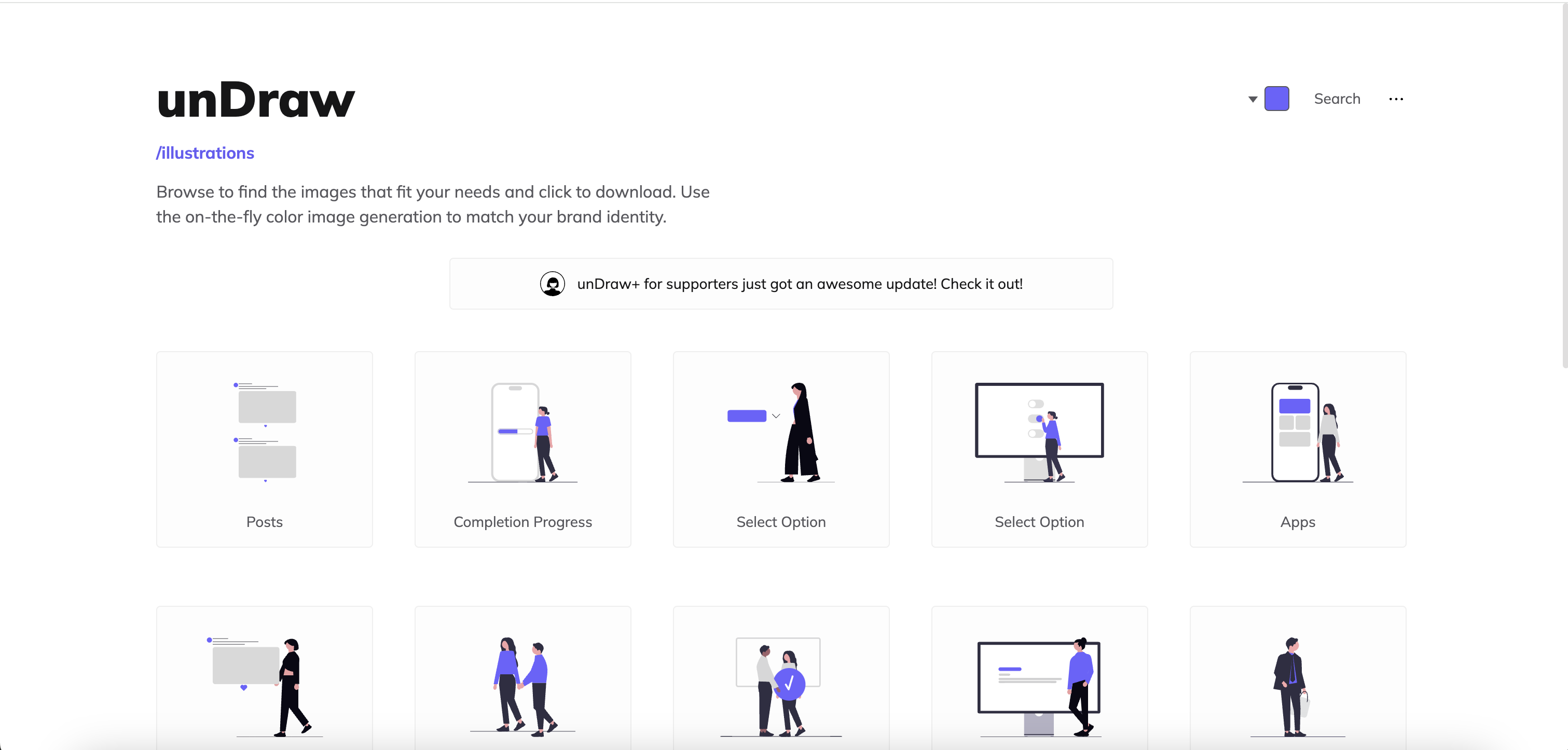 unDraw —— 免费且可定制的插画库，为您的设计注入灵魂_undraw.co-CSDN博客