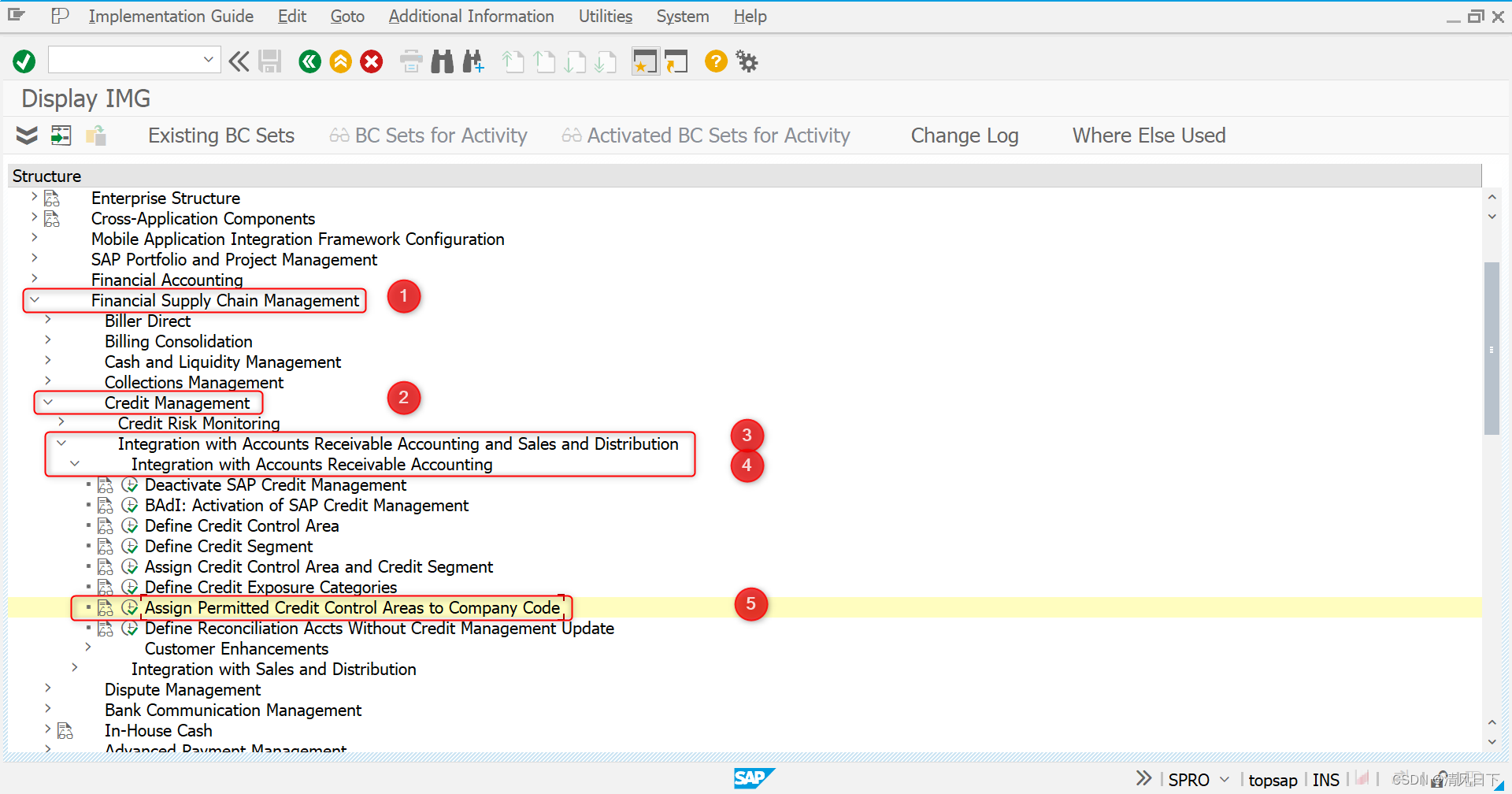 SD配置-企业结构-分配-分配允许的信用控制范围给公司码(OVFL-Assign Permitted Credit Control Areas ...