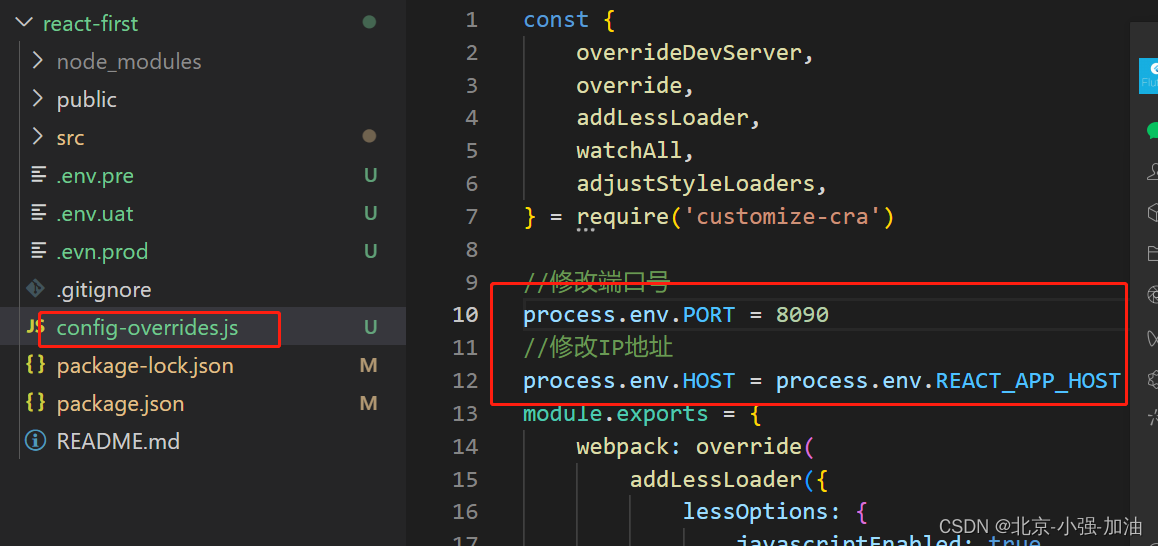 React 配置文件(三)配置本地IP地址和端口号_react配置端口-CSDN博客