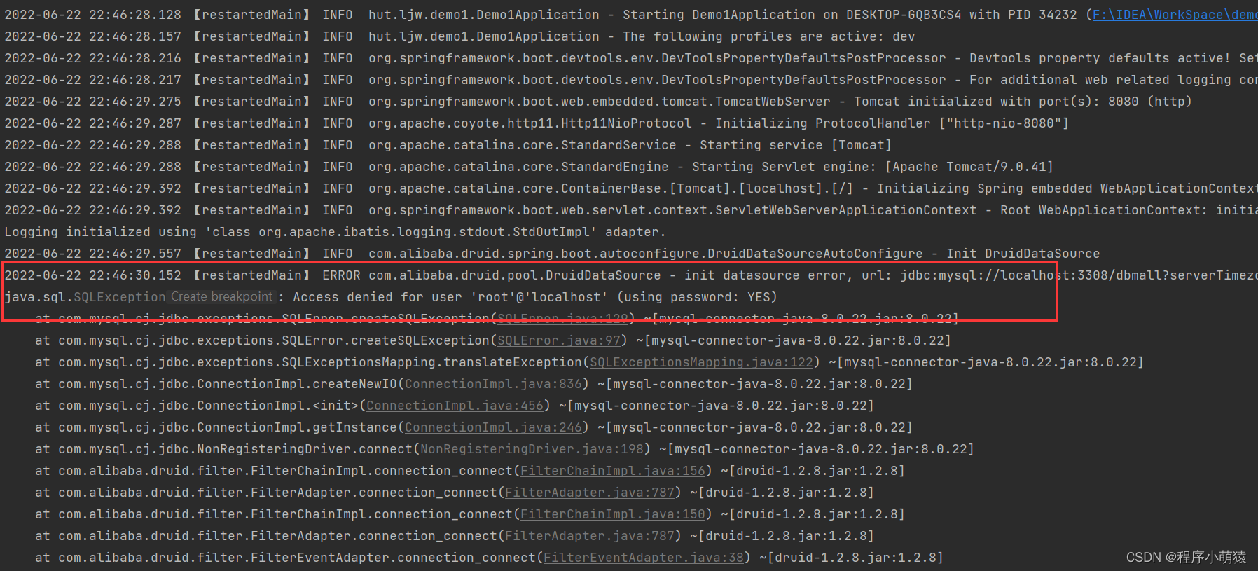 java.sql.SQLException: Access denied for user ‘root‘@‘localhost‘ (using password: YES)-CSDN博客