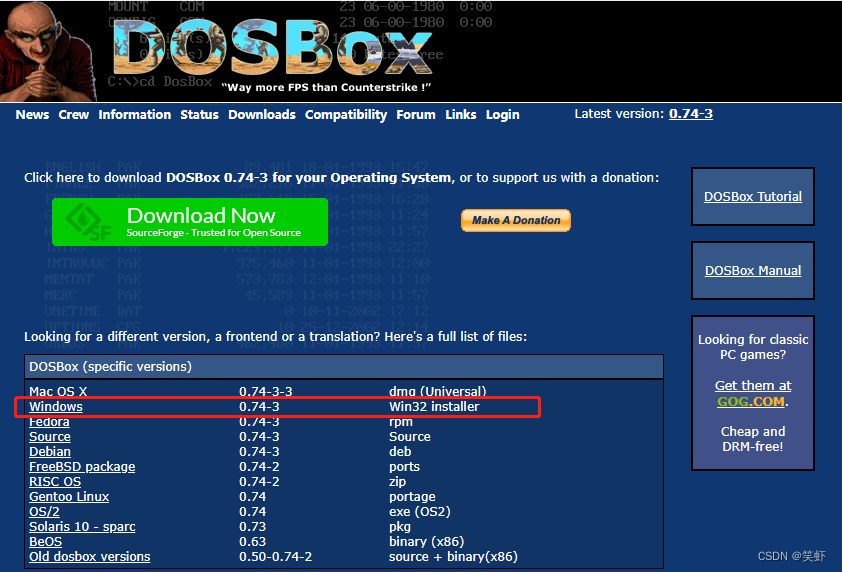 【8086汇编】环境搭建 学习笔记:win10下安装配置 Masmplus Dosbox Csdn博客