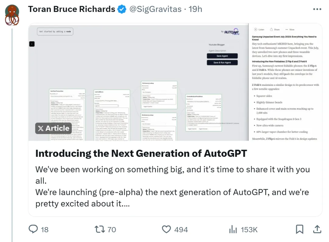 GitHub星标超16万，爆火AutoGPT进阶版来了：定制节点、多智能体协同-CSDN博客