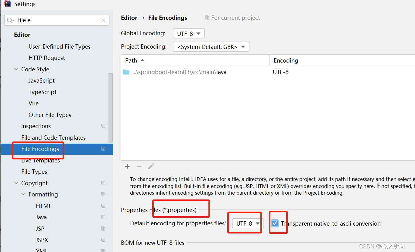 解决springboot中properties配置文件乱码问题_spring properties文件中文注释变成?-CSDN博客