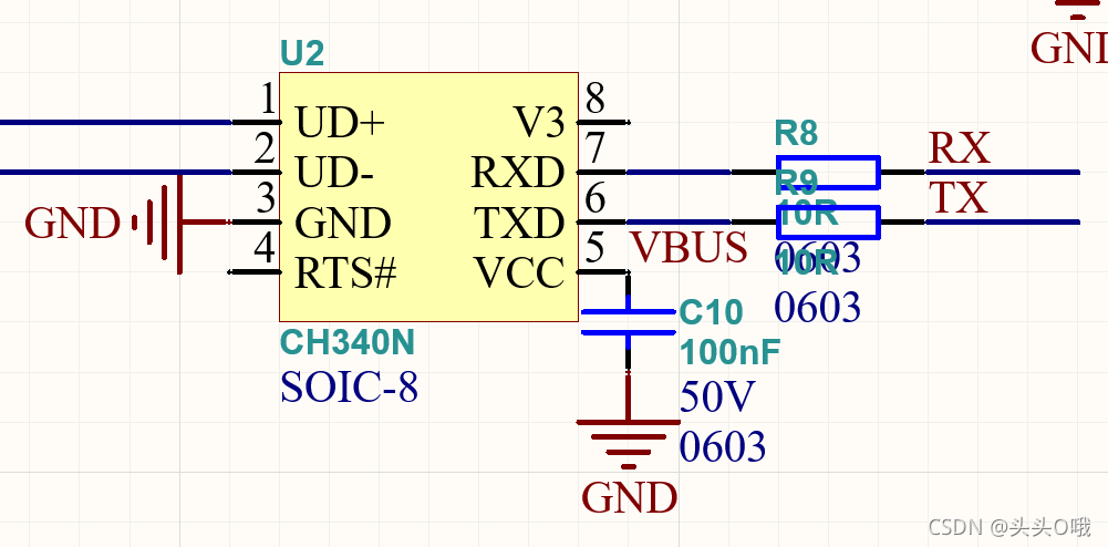 长USB线 CH340N 硬件调试——无法识别USB设备_ch340n无法识别-CSDN博客