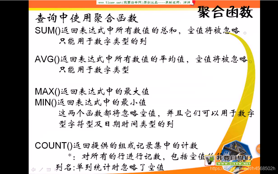 sum()、avg()、max()、min()、count()聚合函数，group by、having的用法及理解_count(*)sum(*) avg(*) max(*) min(*)都能出 ...