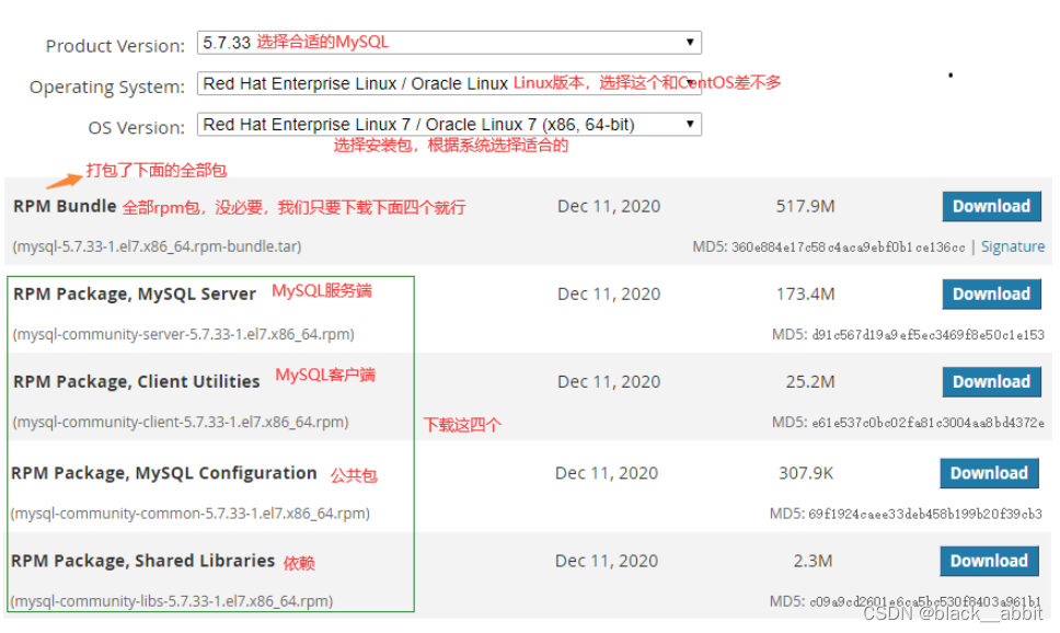 Linux(Centos 7)中安装mysql5.7_linux7安装mysql5.7-CSDN博客