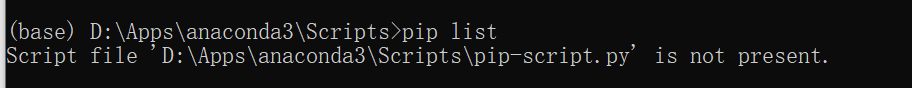 Script file ‘F:.....\pip-script.py‘ is not present 原因及解决办法_pip-script.py is not present-CSDN博客