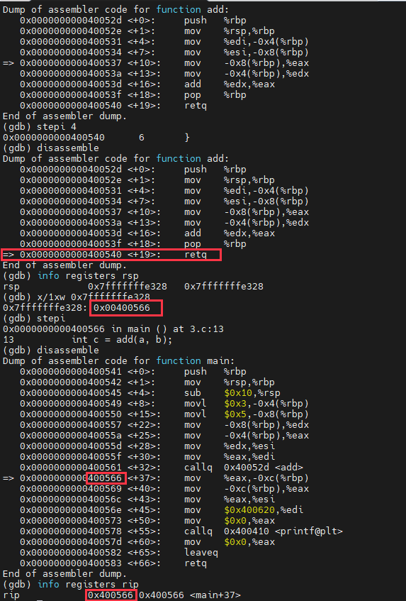 Linux gdb汇编调试_gdb stepi-CSDN博客