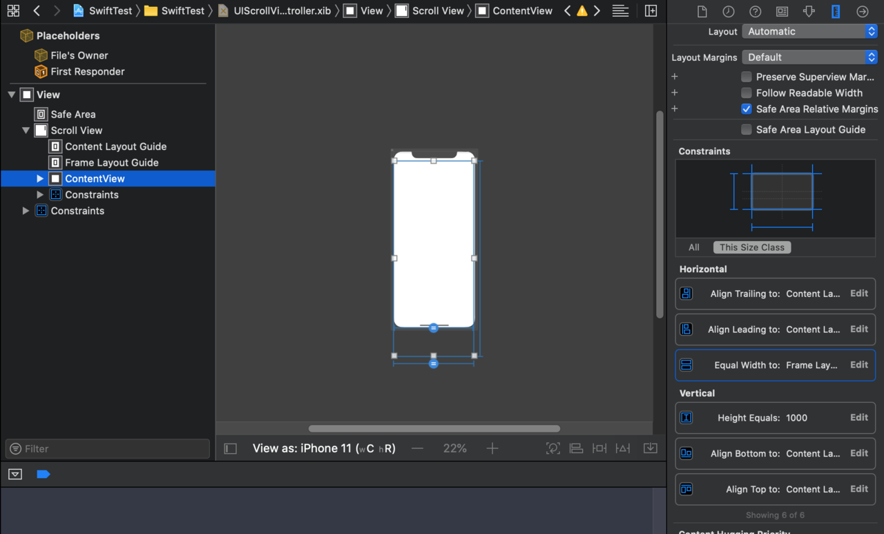 高版本（xcode11 xcode12）scrollview在storyboard/xib的布局——Objective-C_scrollview 新布局-CSDN博客