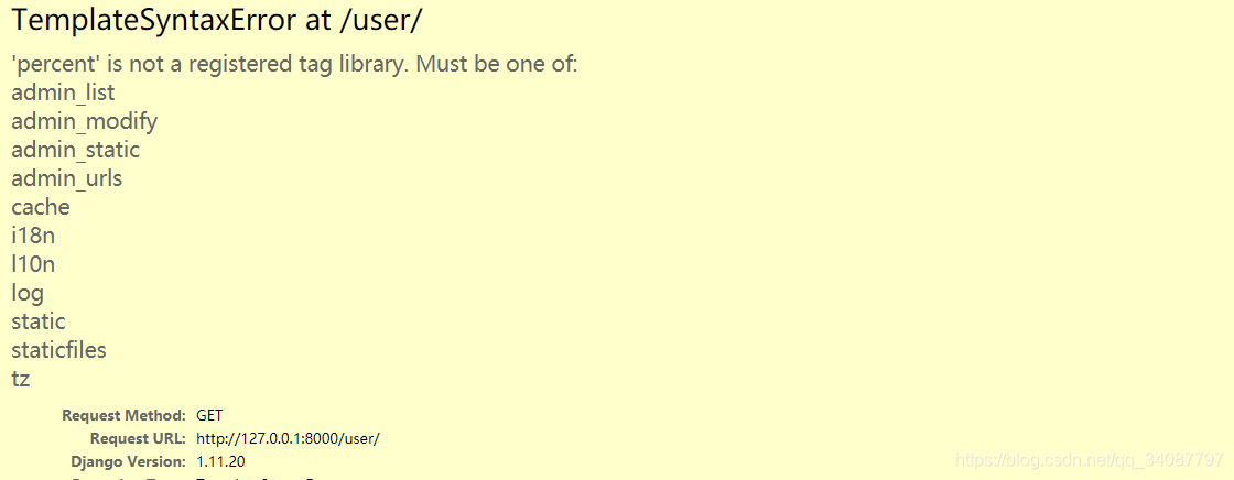 is not a registered tag library. Must be one of,自定义过滤器报错_articletags' is not a registered tag ...
