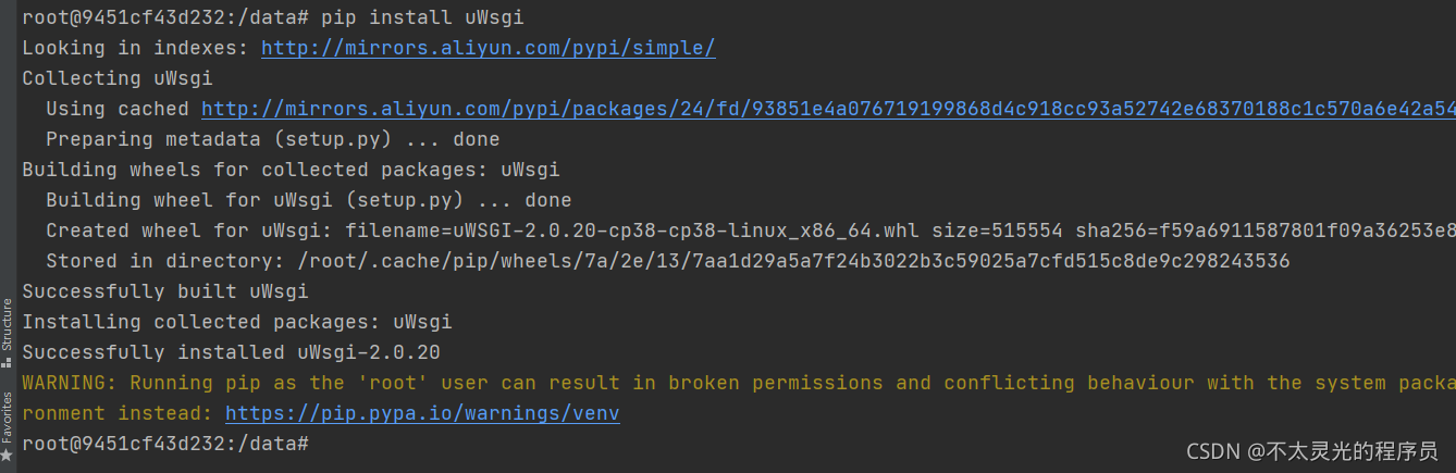 ubuntu20.04环境安装Python3.8+uwsgi_you need a c compiler to build uwsgi-CSDN博客