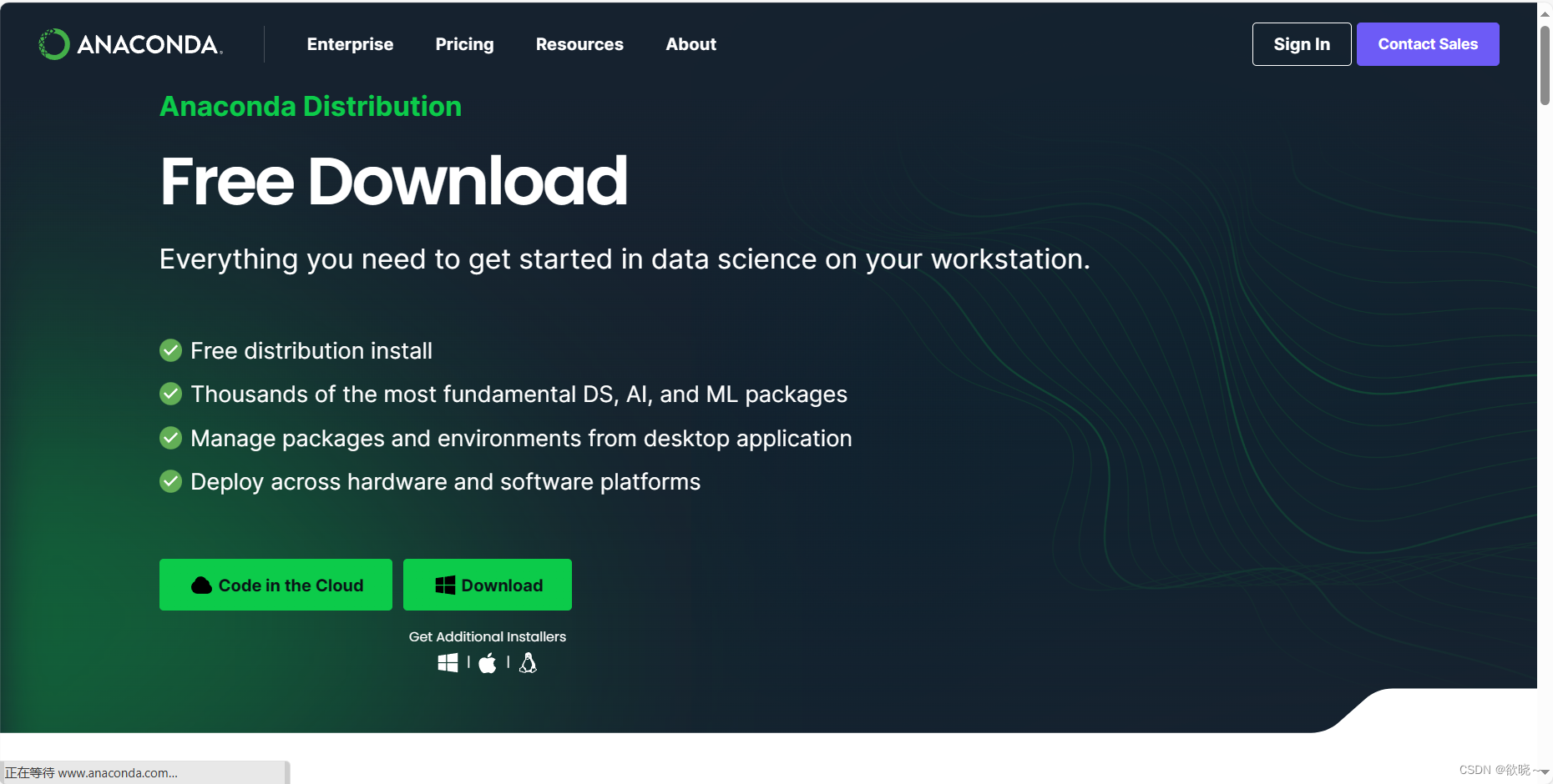 Windows10安装Anaconda与Pytorch的记录_anaconda windows-CSDN博客