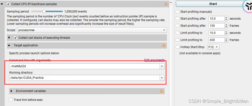 CUDA编程练习（八） Nsight System使用与服务器连接_nsys launch-CSDN博客