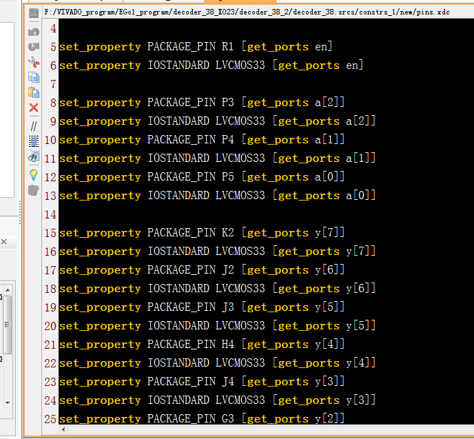 3-8译码器设计Verilog代码vivado ego1开发板_38译码器verilog代码-CSDN博客