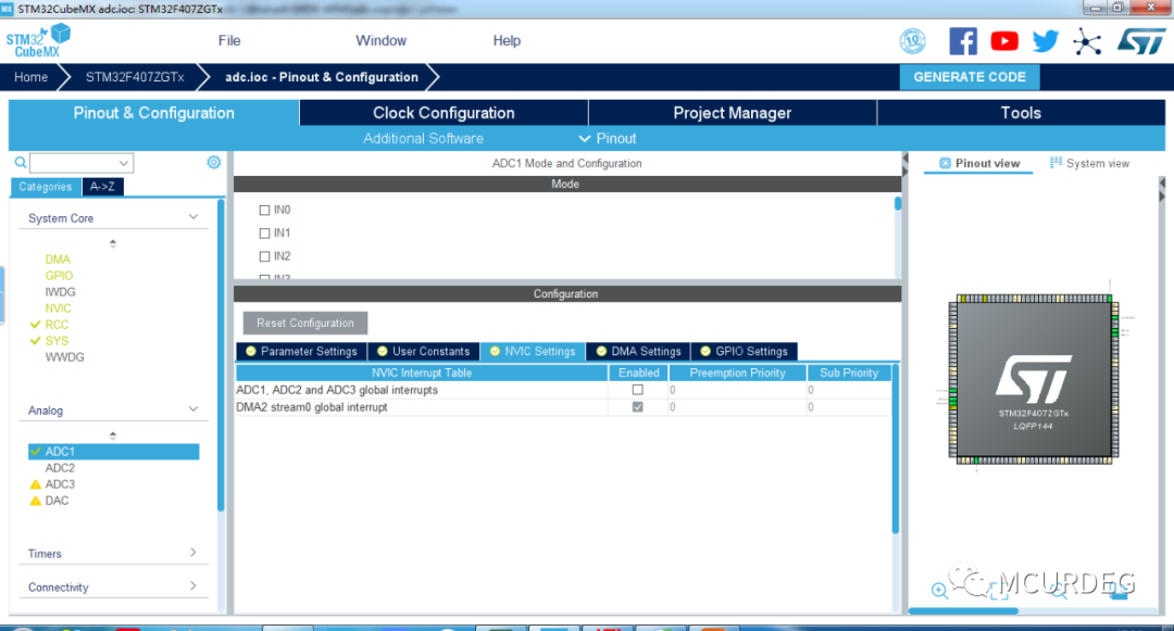 CubeMX系列教程——15 adc 中断和DMA_dma continuous requests-CSDN博客