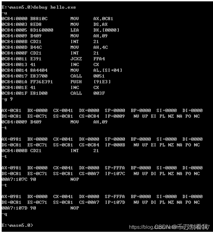 如何使用MASM 5.0汇编语言编译器_msam5.0-CSDN博客