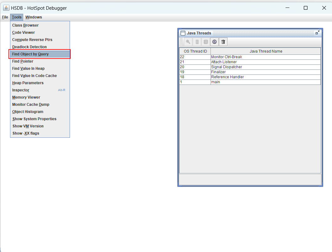 HSDB使用教程_jmap -heap pid error attaching to process: doesn't-CSDN博客