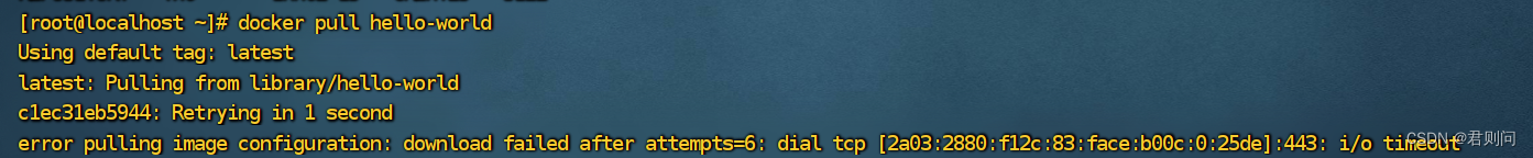 centos7 docker安装和遇到的测试bug_error: unable to find a match: docker-ce-CSDN博客