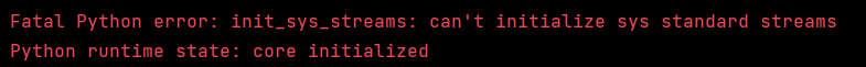 pycharm使用Debug功能调试程序时报错：Fatal Python error: init_sys_streams: can‘t ...