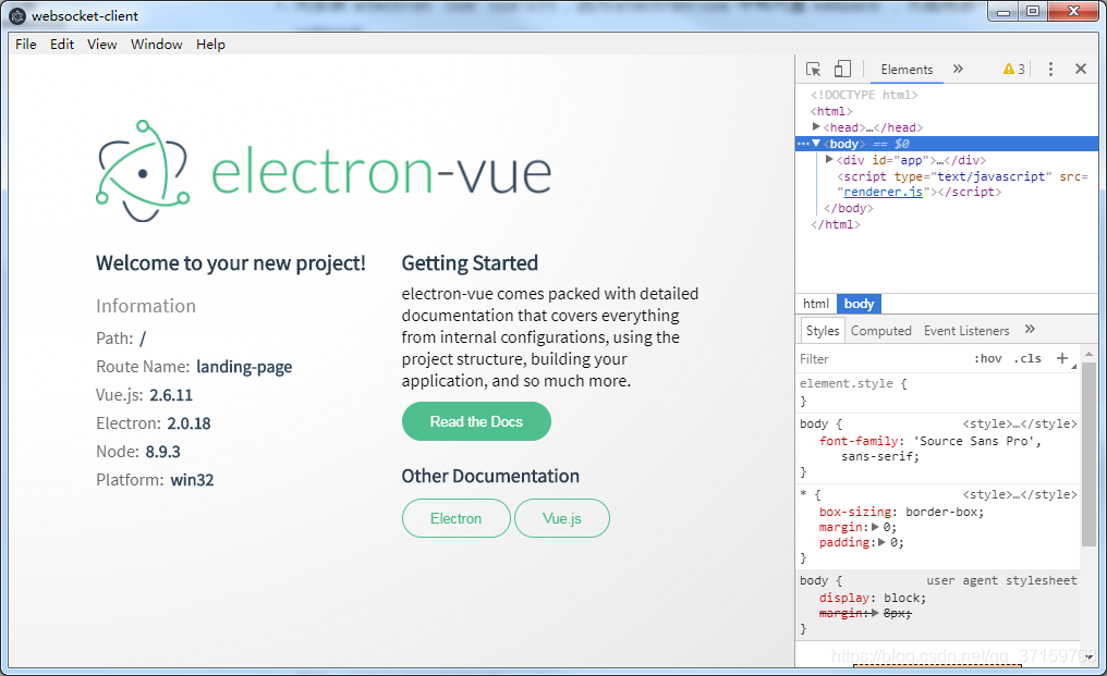 基于Vue的Electron项目搭建_vue+electronic-CSDN博客