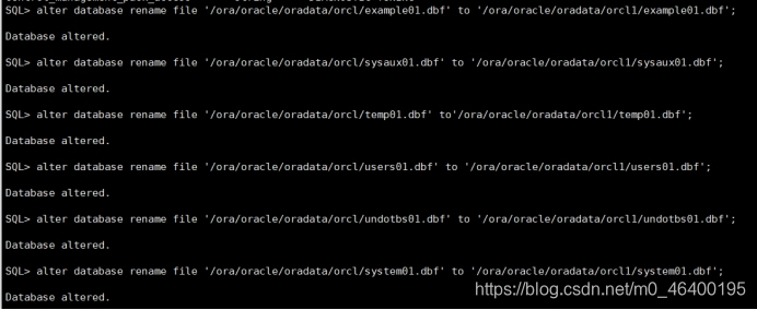 oracle数据库之通过rename的方式迁移数据文件_alter system rename-CSDN博客